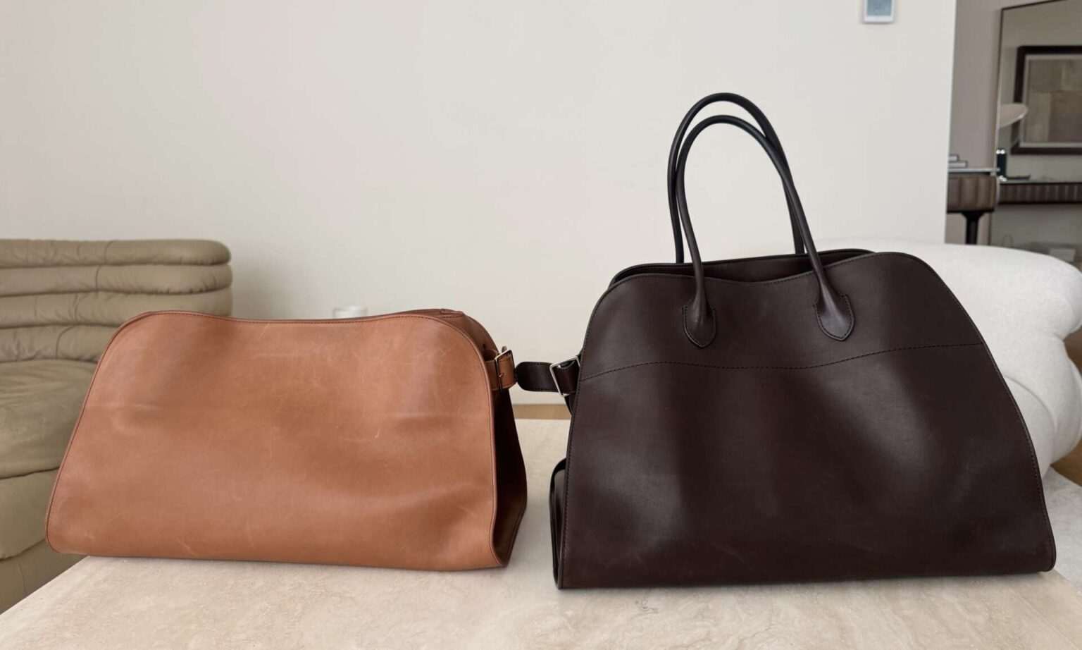Complete Guide to The Row Margaux Bag: Size Comparison, East/West ...